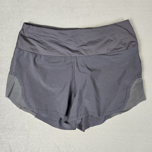 Lululemon Smooth Stride Shorts Womens 6 Magnum Gray Athleisure Running ...