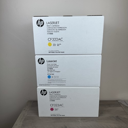 HP LaserJet Enterprise MFP M680 Color Toner Set CF321AC CF323AC CF322AC ...