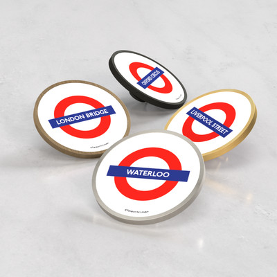 Personalised Large London TFL Underground Tube Stop Cabinet Door ...