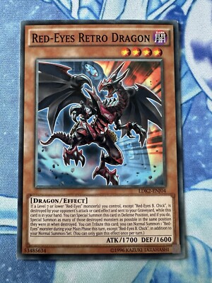 Yugioh | Red-Eyes Retro Dragon - LDK2-ENJ04 - Common - Unlimited ...