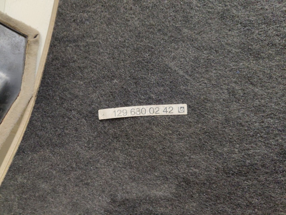 95 Mercedes R129 SL500 SL320 Trim Set Interior Trunk, Beige, 1296800 | eBay