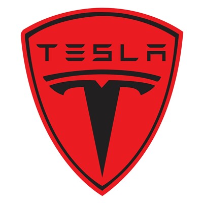 Tesla Red&Black Wall Decal Truck Vehicle Decor Window Laptop 3M Sticker ...