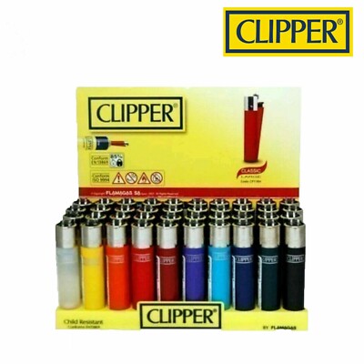 Clipper Reusable Lighters, Refillable Colourful Lighters, Pack of 10 | eBay