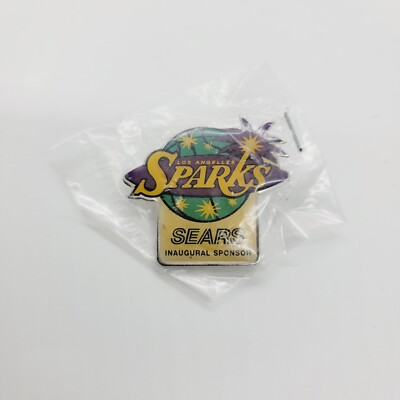 Vintage LA Sparks Pin - 1997 - Inaugural Sponsor Sears WNBA Collectible ...