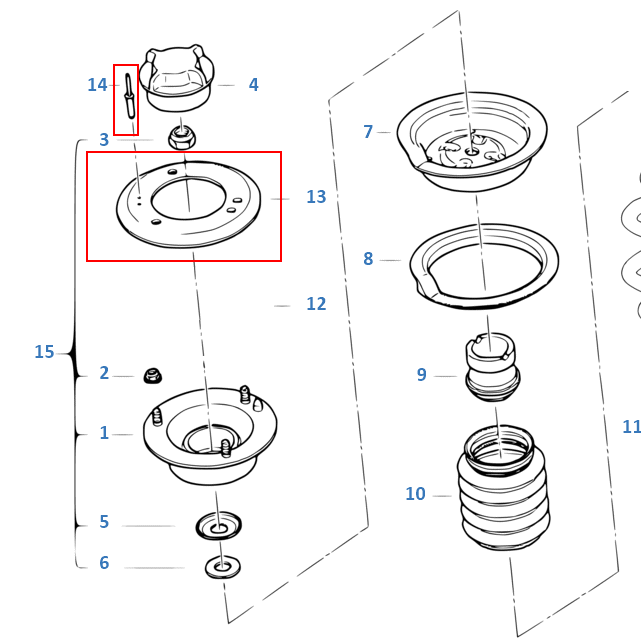 Left & Right Front Strut Mount Reinforcement Plate Set For BMW E46 Z4 ...
