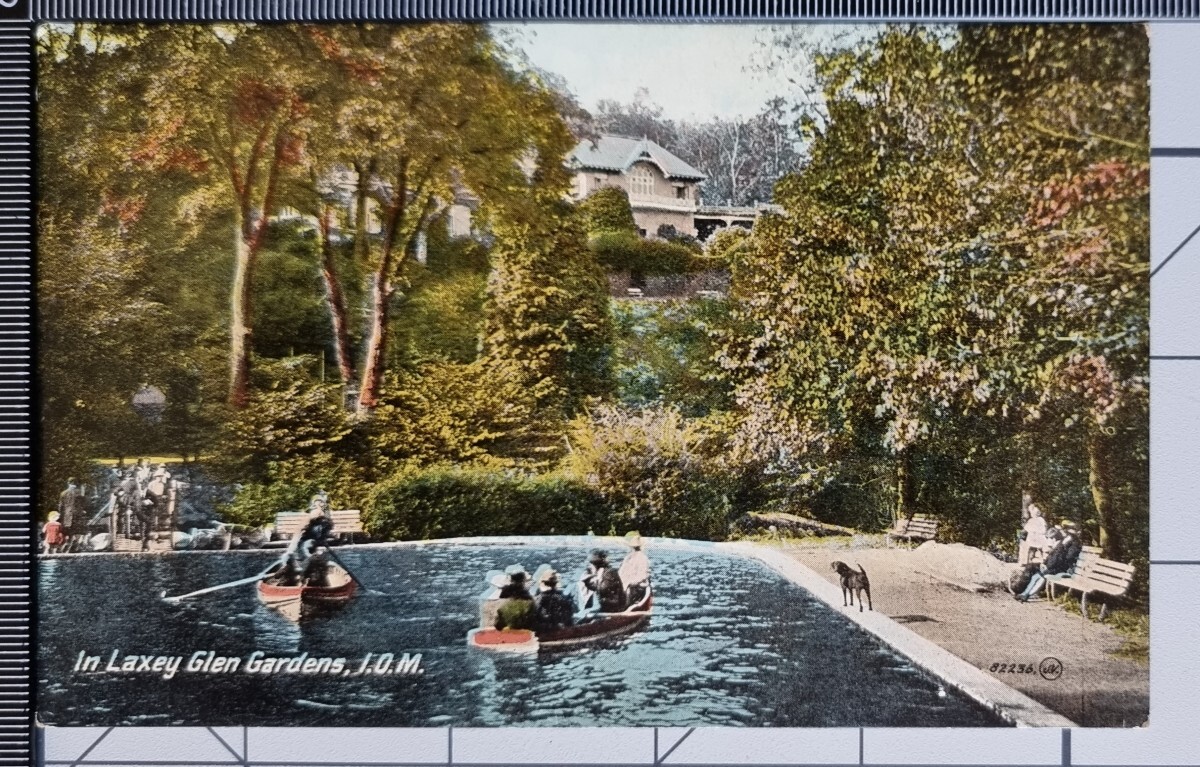 OLD POSTCARD ISLE OF MAN IN LAXEY GLEN GARDENS | eBay