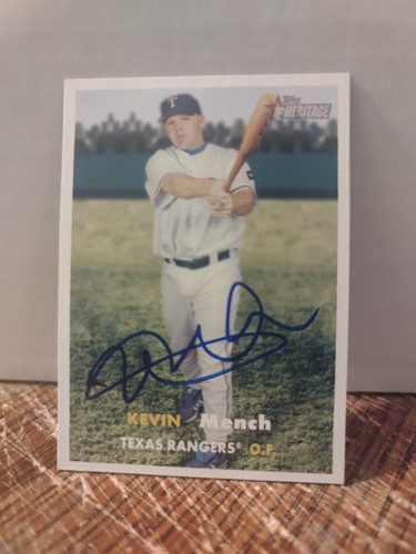 Kevin Mench Autographed 2006 Topps Heritage Signed Baseball Card #240 ...