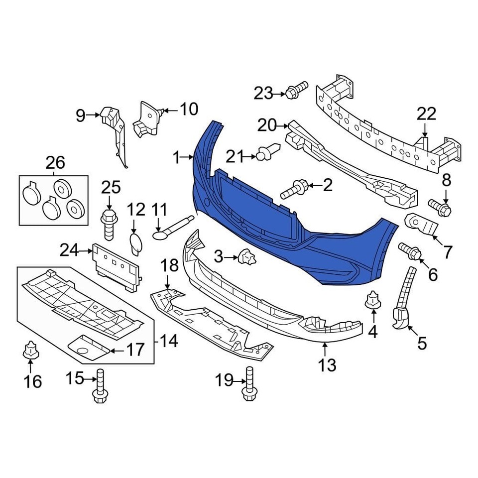 For Mazda CX-5 2022-2024 Mazda KSD650222 Rear Lower Bumper Cover | eBay