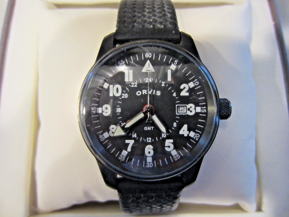 Vtg Rare Orvis OR0E6R 24Hr Military Field 5ATM WR Watch Great Condition ...