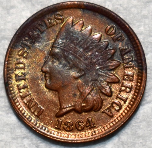 Uncirculated 1864 Bronze Indian Head Cent, Lustrous, Sharp specimen. | eBay