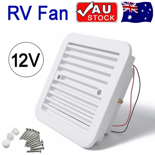 12V RV Caravan Motorhome Side Air Trailer Vent Ventilation Cooling ...