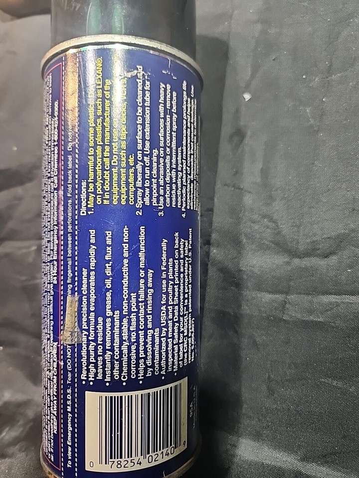 Vintage Crc 02130 Electrical Grade Qd Contact Cleaner, Aerosol Can, 15 ...