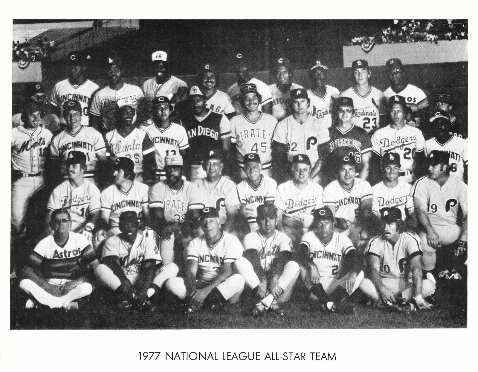 1977 MLB All Star Team Photos - American League & National League 2 ...