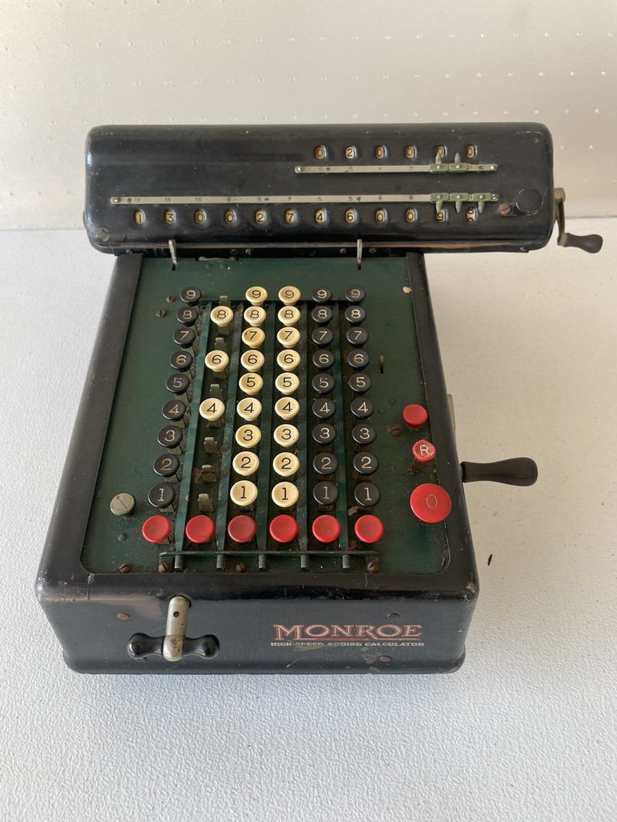 Vintage Monroe Mechanical Calculating Machine Works