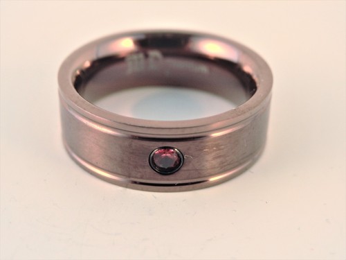 MARCEL DRUCKER brown Titanium Sapphire Ring*Sz L, USA 6*RRP US$175*Uni ...