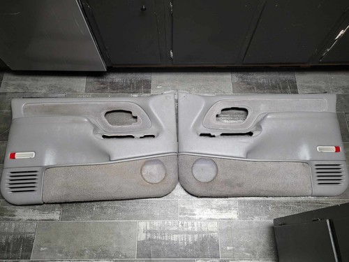 95-98+ OBS Chevy / GMC GRAY Power Window Door Panels **PAIR** LH & RH ...