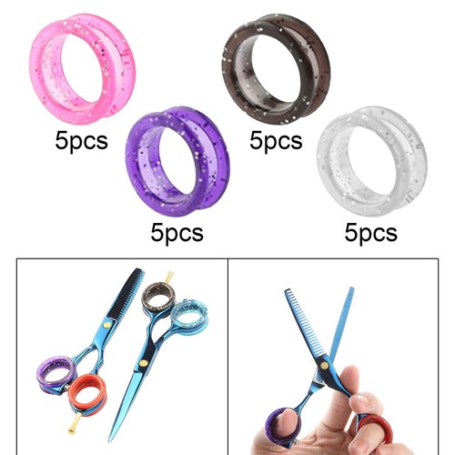 5x Scissors Shears Finger Rings Grips Inserts for Pet Shears Styling ...