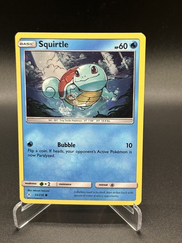 Squirtle 33/214 NM Cosmos Holo Promo Unbroken Bonds Pokemon Card NM ...