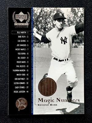 BILLY MARTIN / MAGIC NUMBERS 2000 UPPER DECK YANKEES LEGENDS NO 51 ...