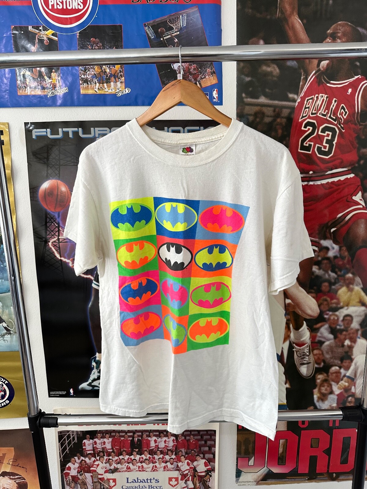 Vintage 2000s Y2K Batman Andy Warhol Colorful Art Ret… - Gem