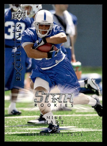 Mike Hart 2008 Upper Deck Rookie Exclusives Card #RE83 Indianapolis ...