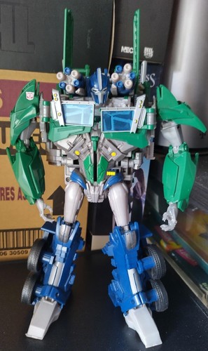 Transformers Prime Weaponizer Green Optimus Prime figure | eBay