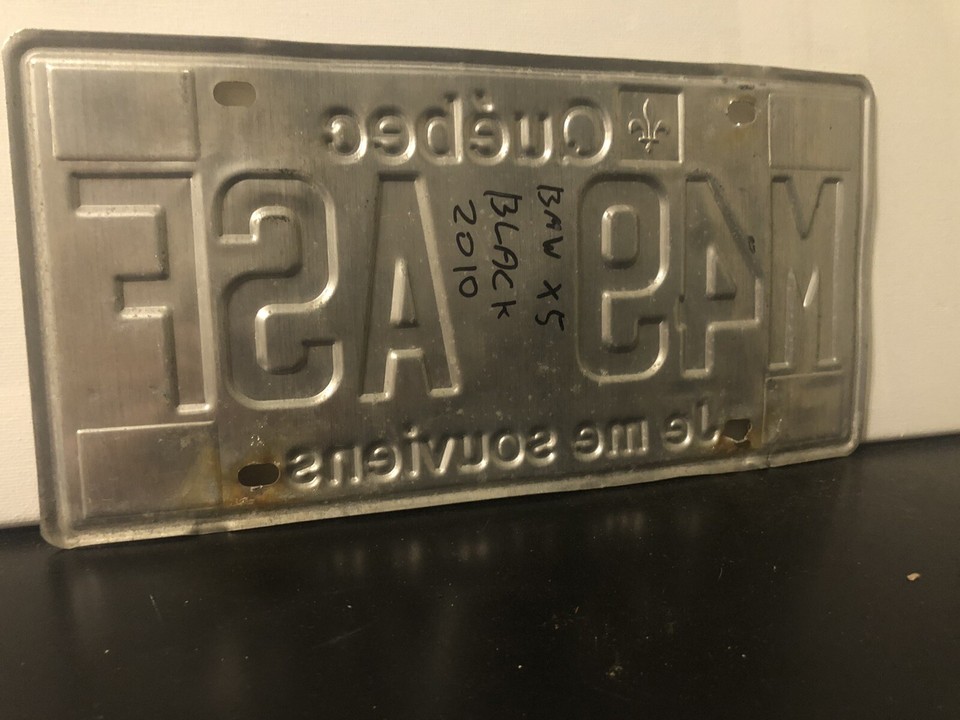 1990 Québec License Plate M49 ASF | eBay