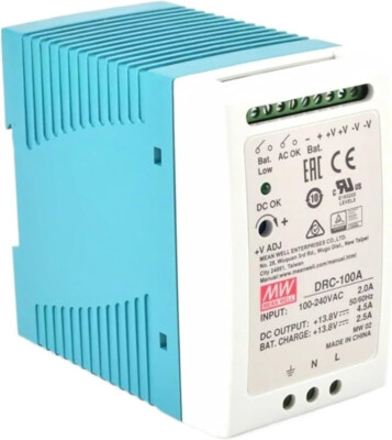 Mean Well DRC-100A 100 Watt Power Supply with Battery Charger UPS Function | eBay