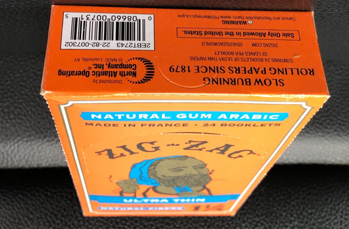Zig Zag Ultra Thin 1 1/4 Rolling Papers 24 Booklets Per Box | eBay