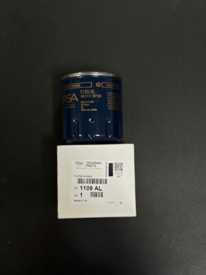 Genuine PSA Vauxhall Citroen Peugeot Oil Filter 1109AL 9644885480 | eBay UK