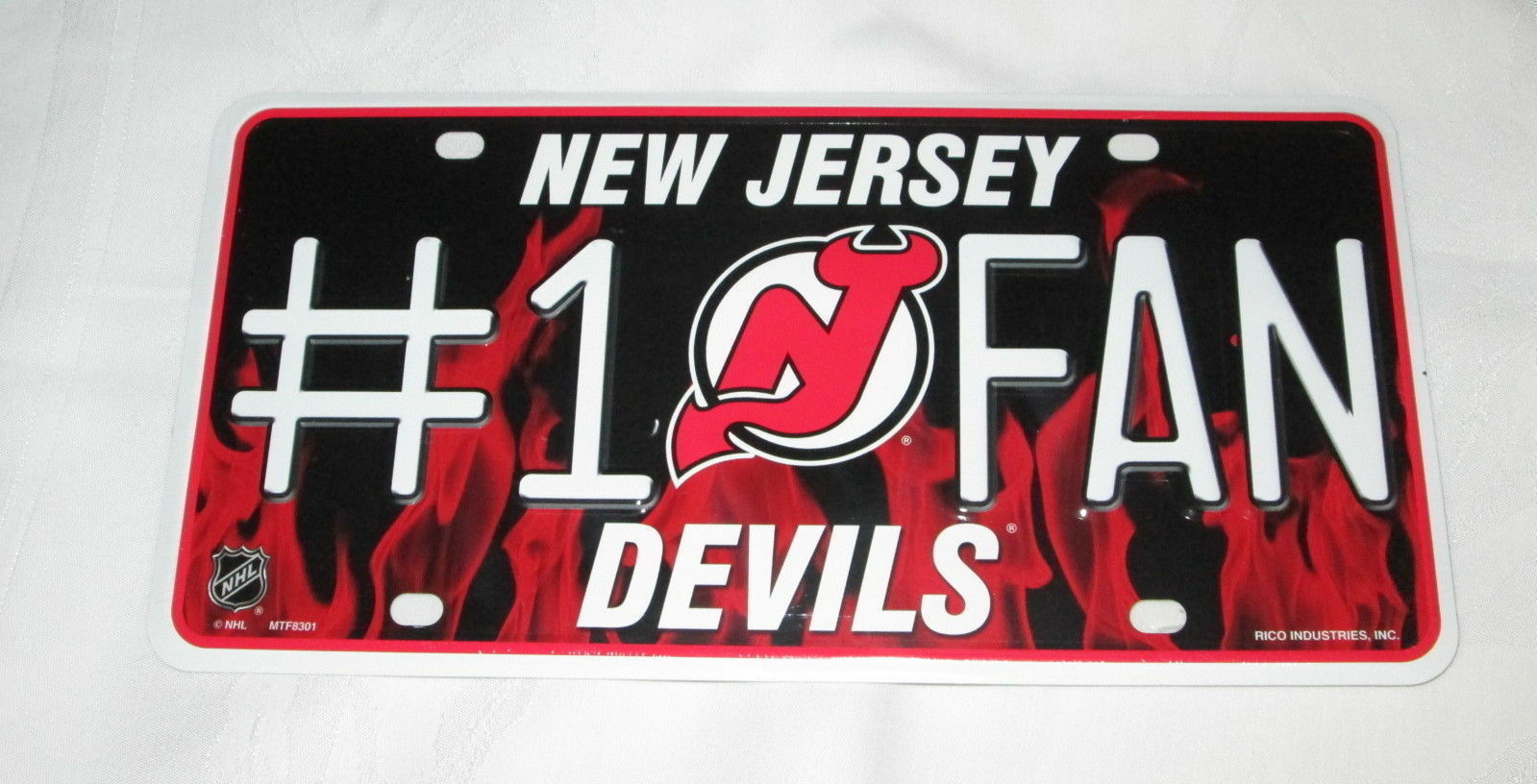 NEW JERSEY DEVILS #1 FAN EMBOSSED METAL LICENSE PLATE #03 - NEW | eBay