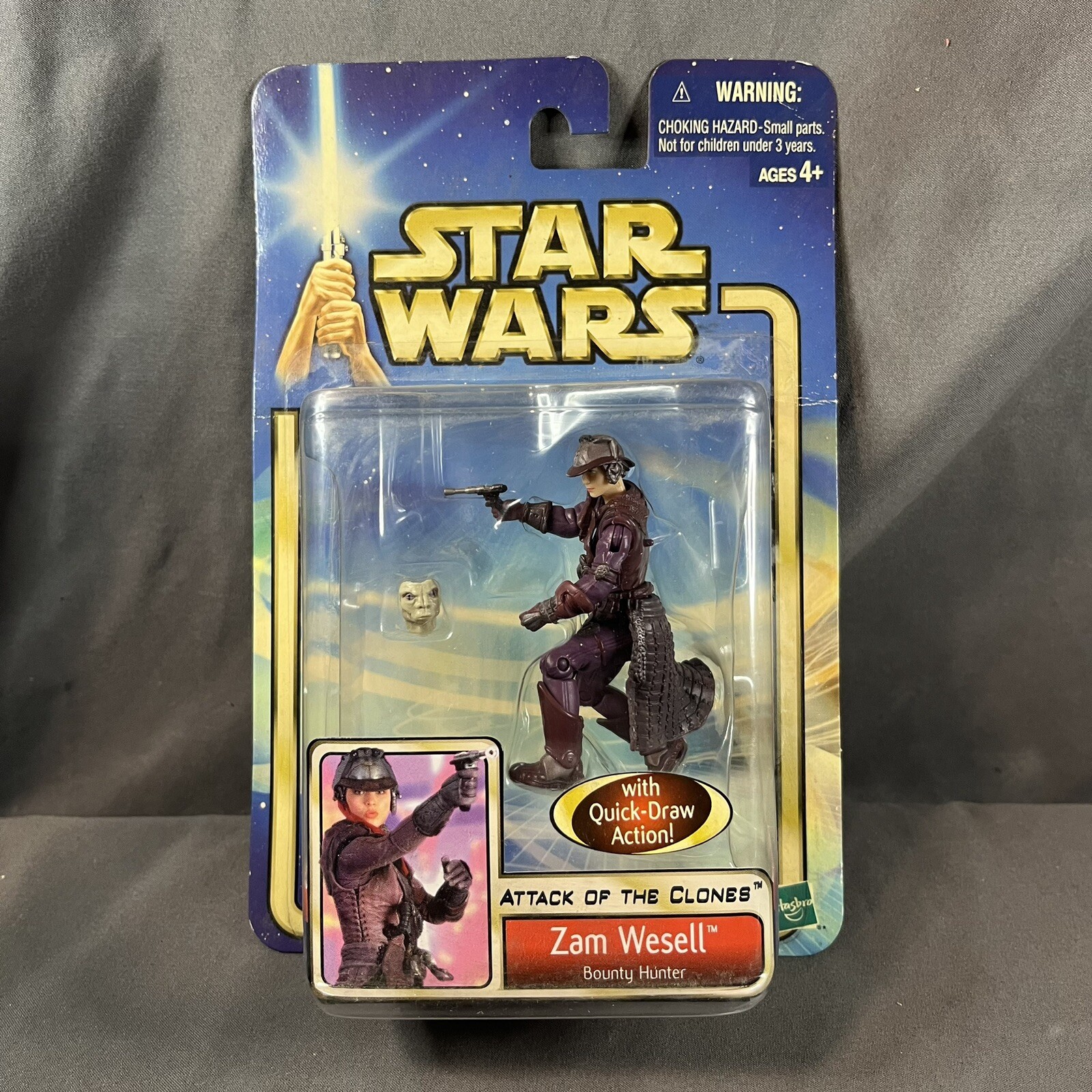 Hasbro Star Wars Attack Of The Clones- Zam Wesell with Face Reveal ...