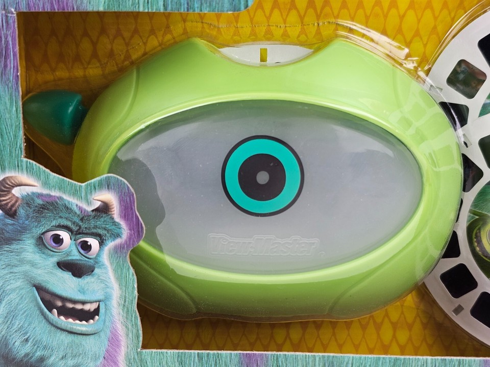 Monsters Inc. Green Eye Mike Viewer & Reels Gift Box Set 2002 74169 ...
