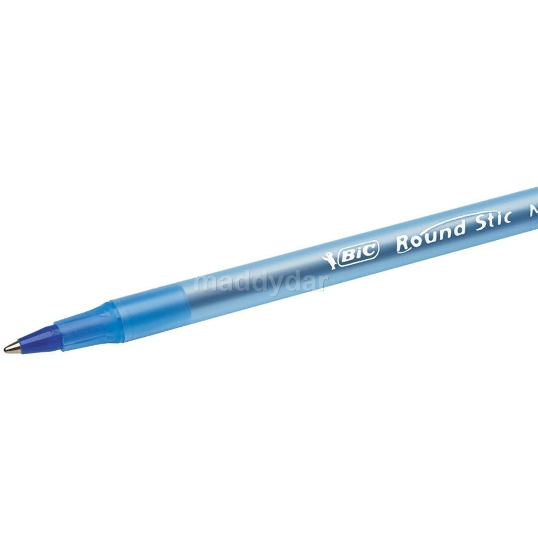 BIC Blue Ink Round Stic Xtra Life Ball Pen Medium Point 1.0 mm 60 Count ...