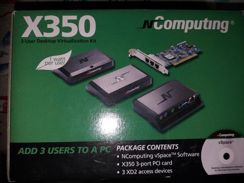 NComputing X350 3 User X-Series Desktop Virtualization Terminal Kit | eBay