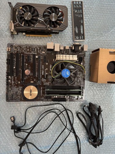 Diy Pc Parts Kit Cpu Motherboard Gpu Ram Desktop Computer Building Set ...
