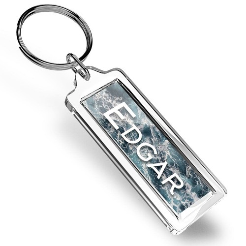 Edgar Name Ocean Waves Keyring #124678 | eBay