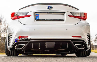 CARBON REAR DIFFUSER A STYLE FOR 2015+ LEXUS RC200t RC350 F-SPORT ...