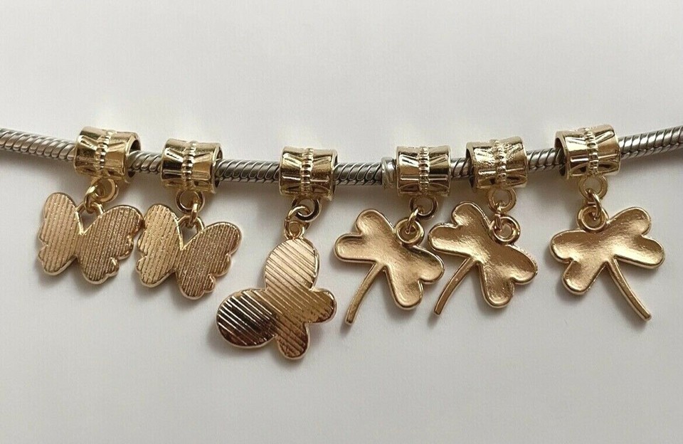 Enamel Colored Gold Plated Clasp Charms CUTE Things That Fly | eBay