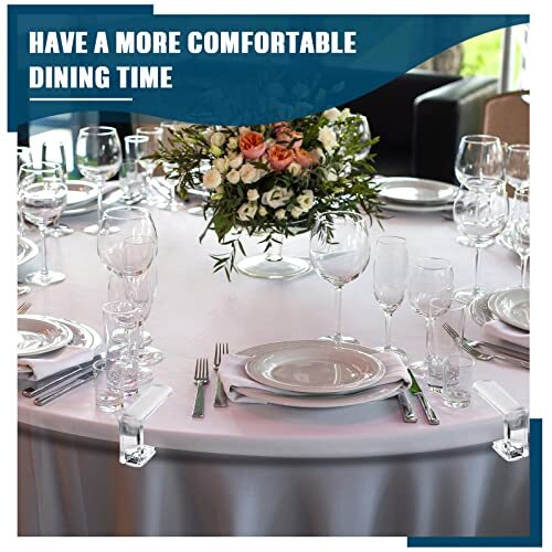 36 Pieces Clear Tablecloth Clips Plastic Table Cloth Clips Spring ...