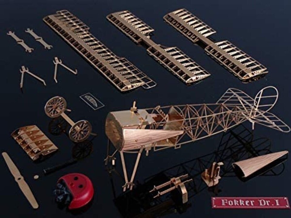 Areobase 1/48 - Fokker Dr 1 Triplane WWI Fighter Skeleton Aircraft ...