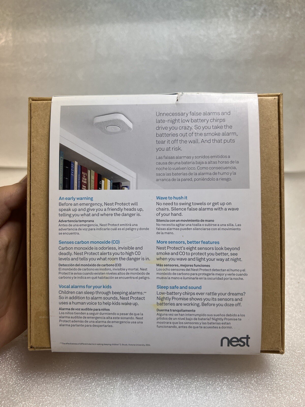Nest Protect Smoke Carbon Monoxide Detector Alarm Wired 120v S1001LW | eBay