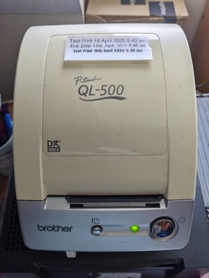 Brother QL-500 Label Thermal Label Printer , Manual Cutter, Tested and ...