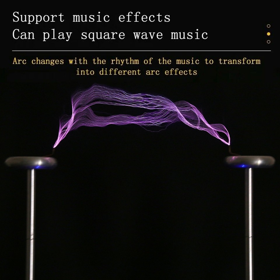 Music Tesla Coil Bipolar SSTC Type Artificial Lightning Electromagnetic ...