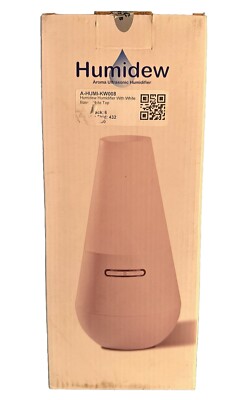 Humidew Aroma Ultrasonic Humidifier White & White 100 ml Essential Oil ...