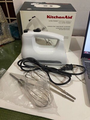 KitchenAid ULTRA POWER 6 SPEED WHITE HANDHELD MIXER | eBay