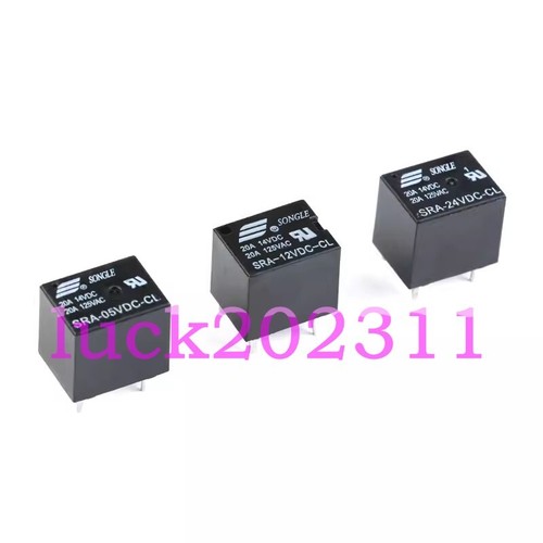 1pcs NEW Songle relay SRA-05V 12V 24VD-CL T74 24V Black 20A 5 pin #YT ...
