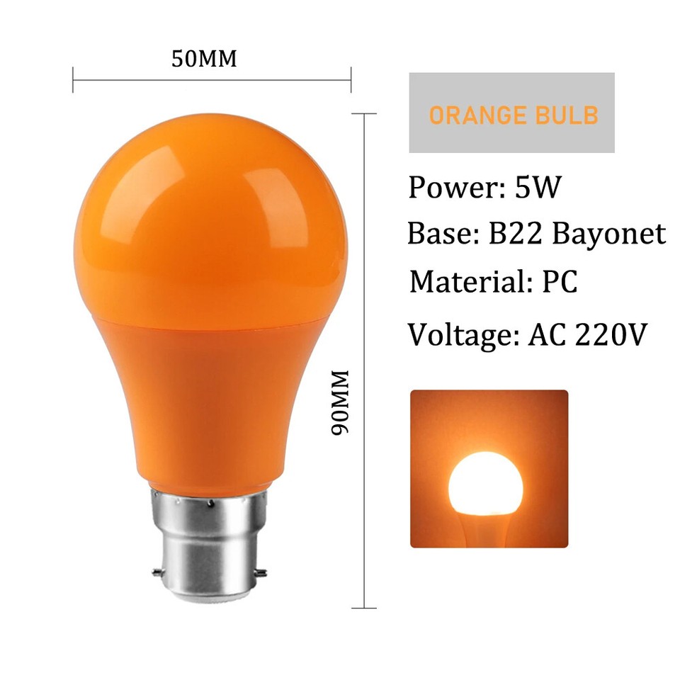 E27 B22 LED Lamp Bulb Non-dimmable Plastic A50 5W SMD 2835 220V Bulbs ...