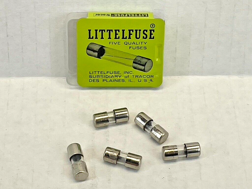 25 Amp Littelfuse AGA25 Glass Tube Type Fuse Vintage NOS USA - Pack of ...