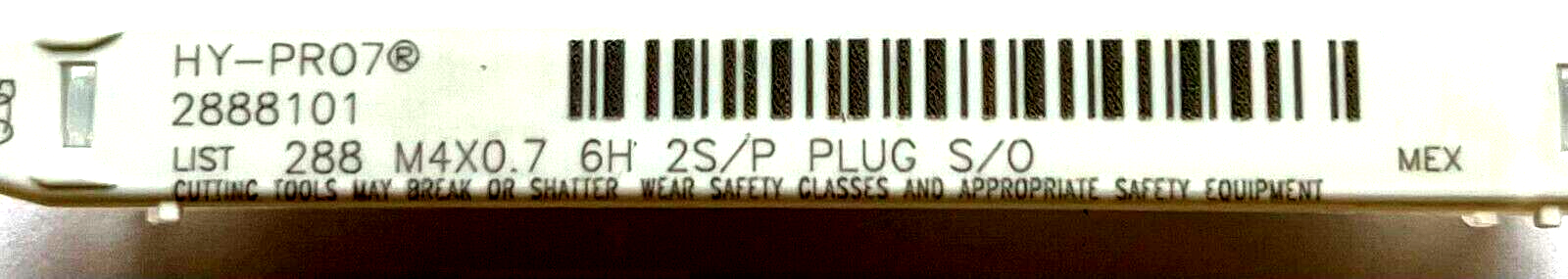 M4 x .7 6G 2-FLUTE SPIRAL POINT PLUG TAP - HYPRO-7 - BLACK OXIDE - OSG ...